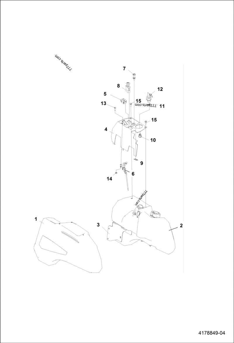 Control Panel Assembly - Turf Bobcat ZT3500 (999350300071 ...