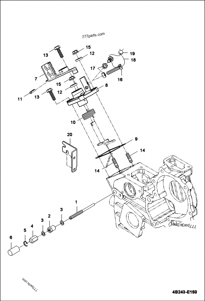 Speed Control Plate Group - Compact Tractors Bobcat CT450 (ABHM11001 ...