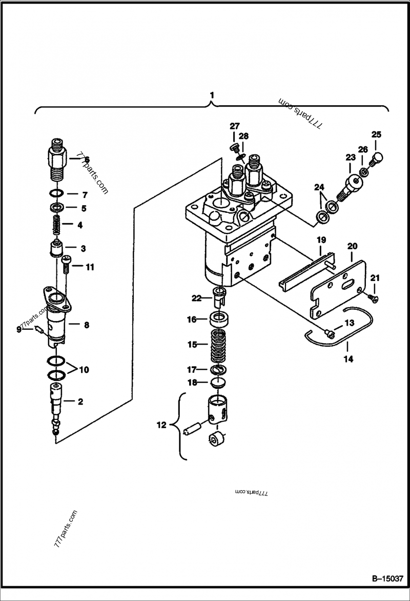 Injection Pump - Backhoe Loaders Bobcat B200 (570211001 & Above ...