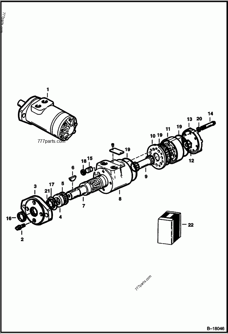 Sweeper (Motor 103-1037-010) - Attachments Bobcat Sweeper (Loader ...