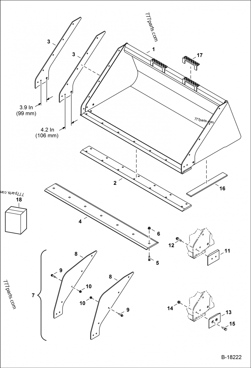 Buckets - Snow / Lt Matl (68", 74", 80", 88" & 100") - Attachments ...