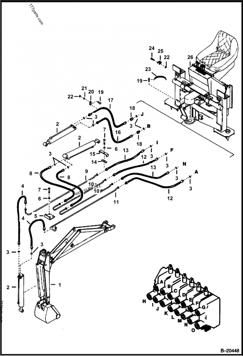 Backhoe (Boom & Dipperstick Hydraulics) (D-15 - 00500 & Above ...