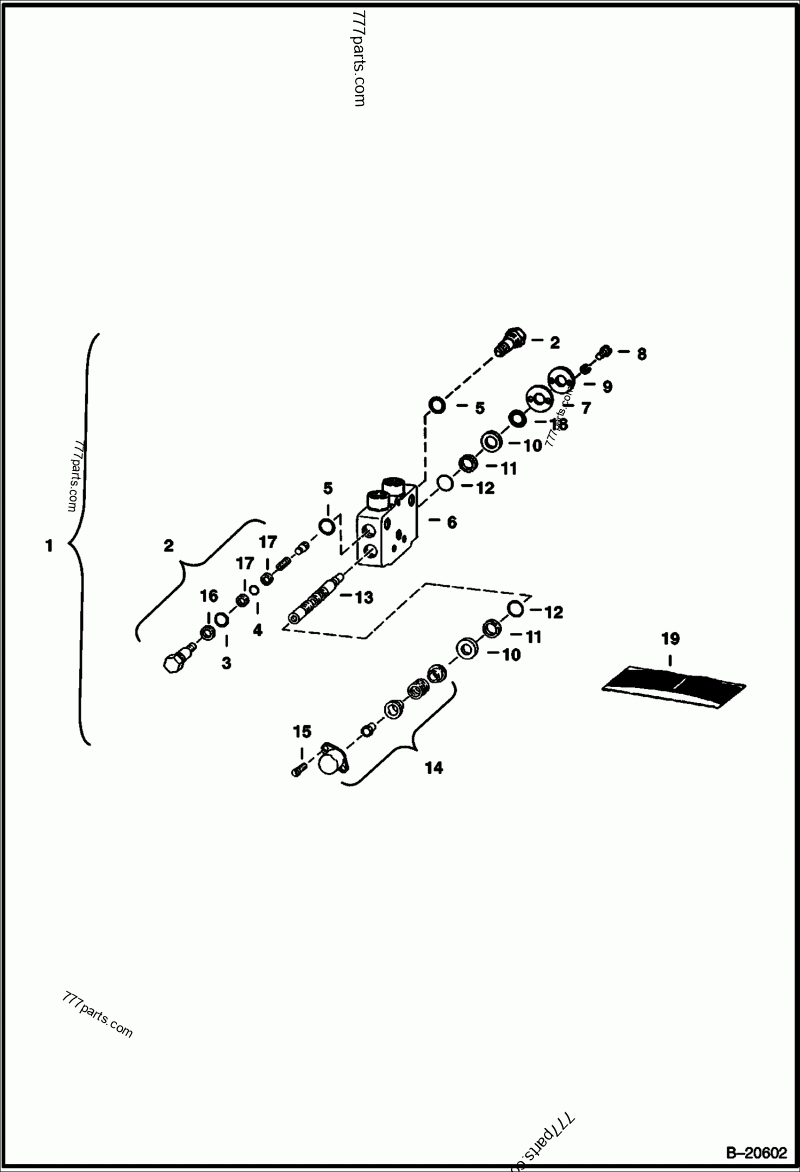 Backhoe (Locking Pin Section ) (Rear Auxiliary Valve) - Attachments ...