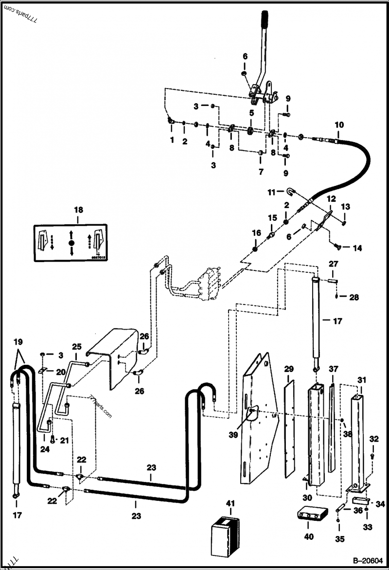 Backhoe (Rear Stabailizer) (Bolt -on) (740 Series) (S/N 15001 & Above ...