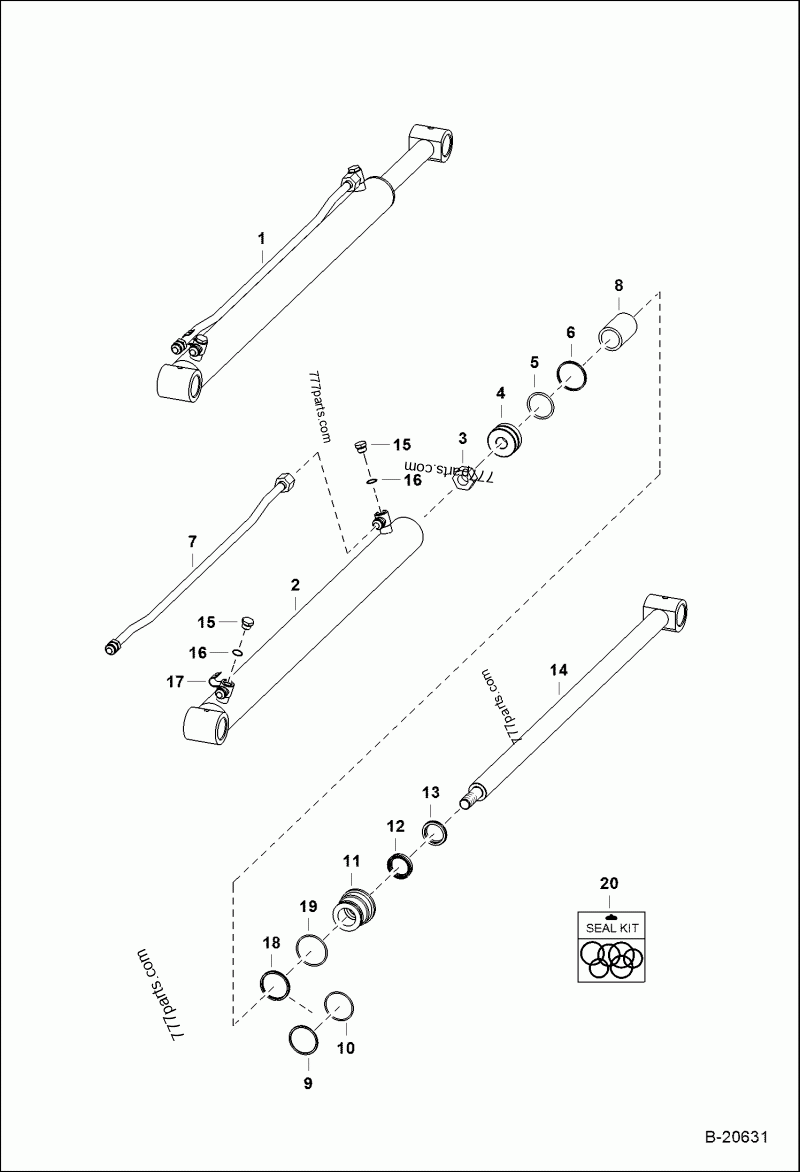 Backhoe (Hydraulic Cylinder) (Rear Stabilizer With Replaceable Tube ...