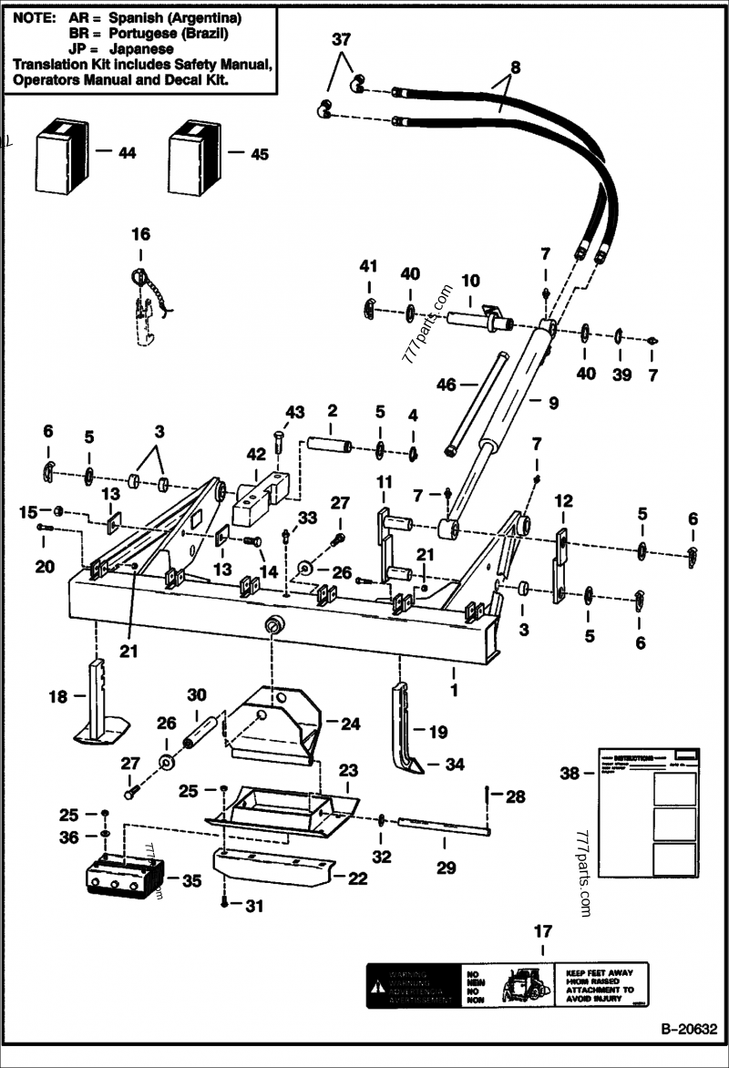 Backhoe (Stabilizer & Scarifier) (963) - Attachments Bobcat Backhoe ...