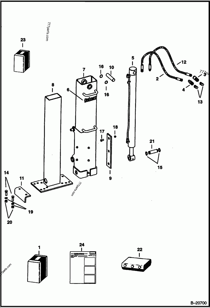 Backhoe (Rear Stabilizer Kit) - Attachments Bobcat Backhoe (Loader ...