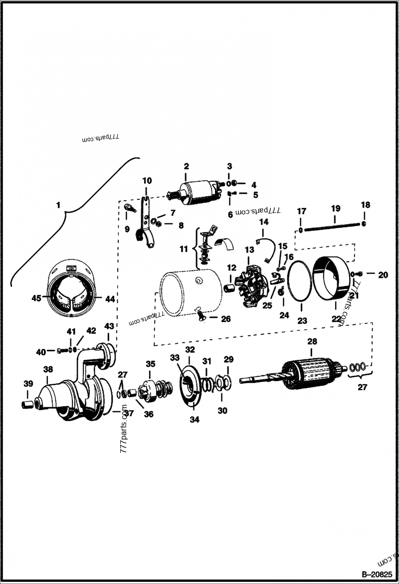 Starter (Deutz Diesel, Bosch) - Loaders Bobcat 500 (1001 & Above ...