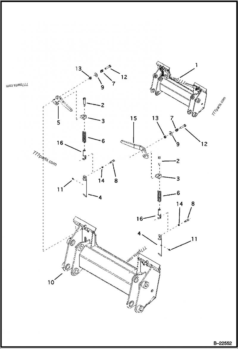 BOB-TACH - Backhoe Loaders Bobcat B300 (571311001 & Above, 571711001 ...