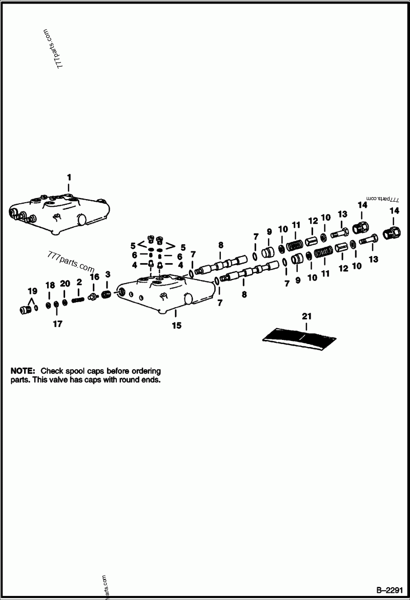 Backhoe (Hydraulic Valve) (Cessna 30922-AJ) (905) (905A) (905B ...