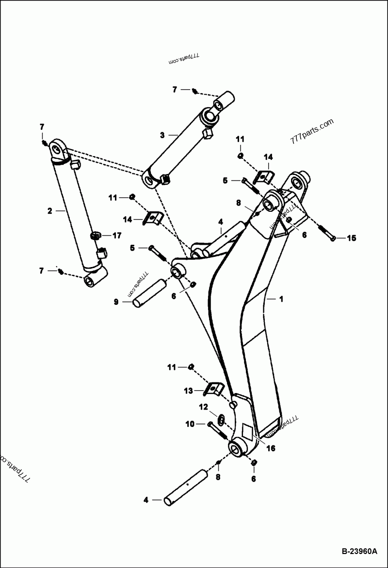 Backhoe 8TB (Boom) - Attachments Bobcat Backhoe (Compact Tractor ...