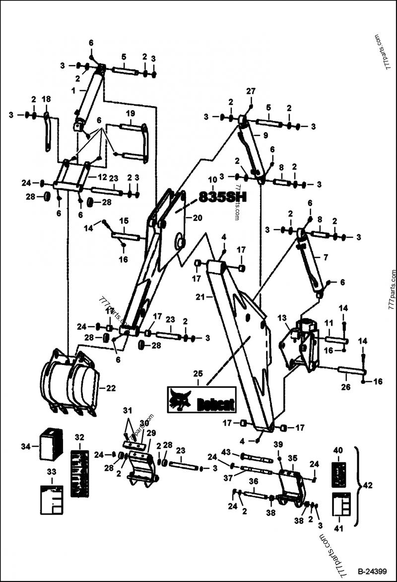 Boom & Dipperstick (835S/835SH) (S/N 992300101 & Above) - Attachments ...