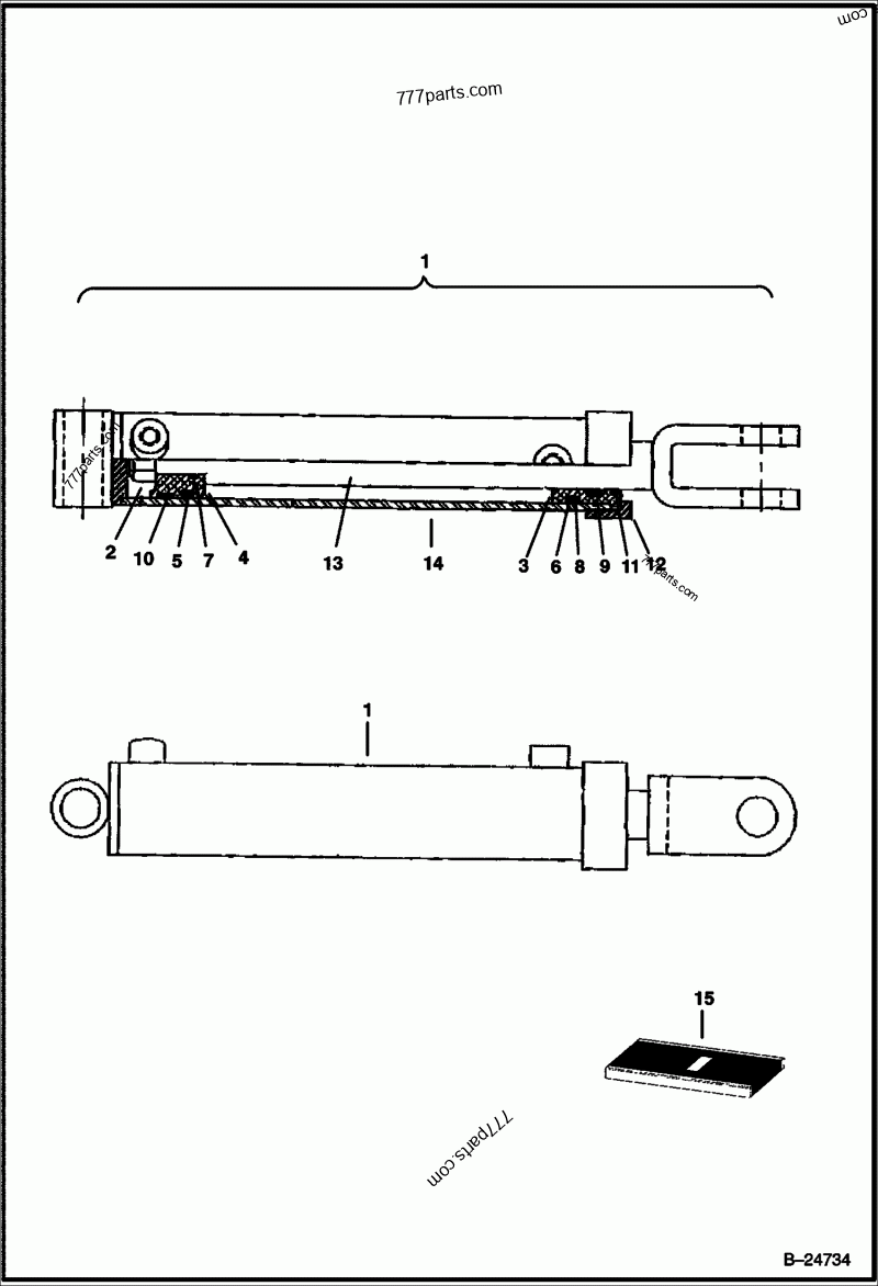 Backhoe (Swing Cylinder) (M06) (S/N 631200101 & Above) - Attachments ...