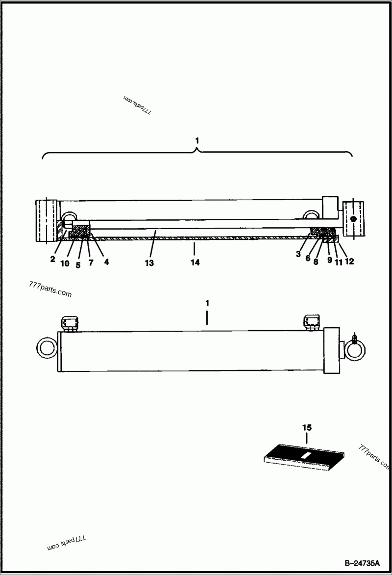 Backhoe (Boom Cylinder) (406 6310 & Above) (506 6311 & Above ...