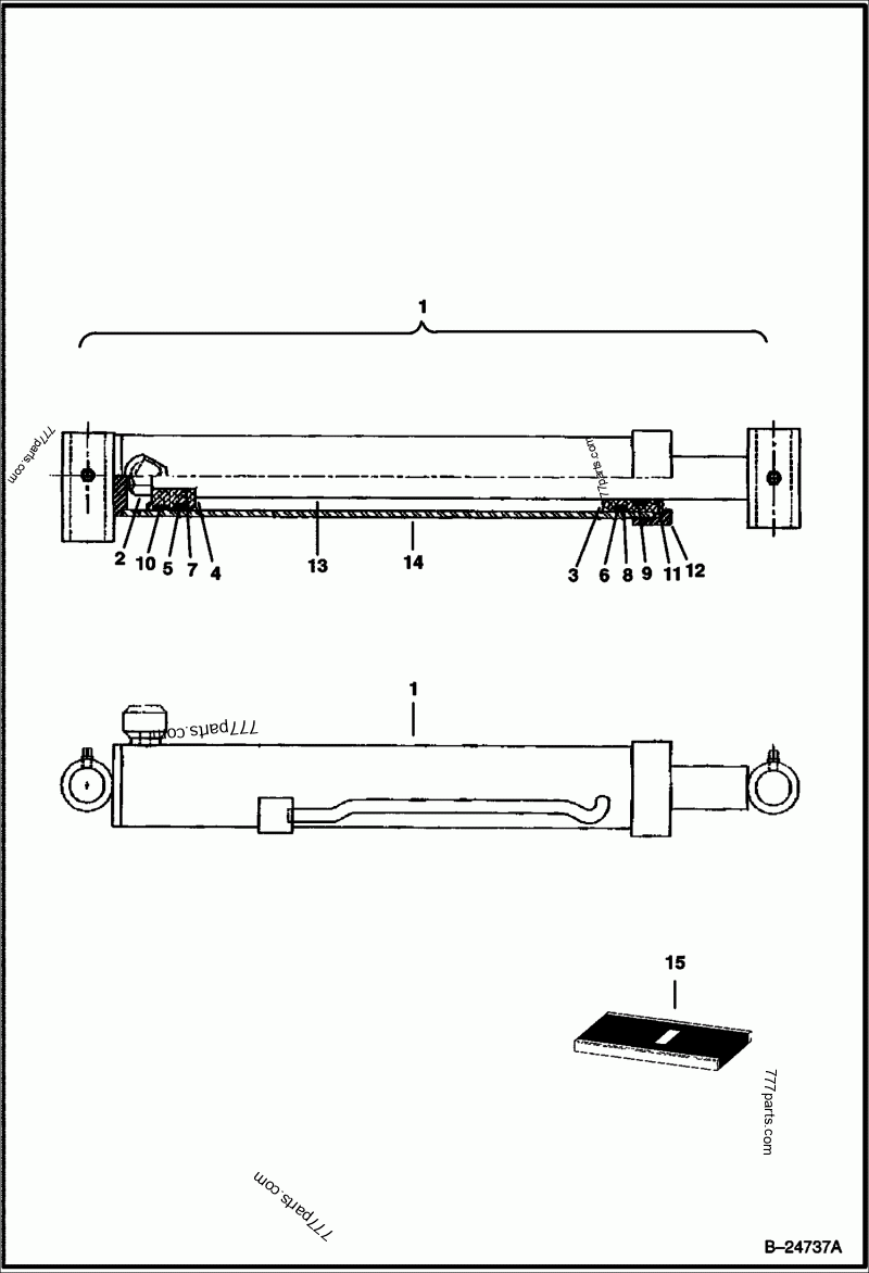 Backhoe (Dipper Cylinder) (406 6310 & Above) (506 6311 & Above ...