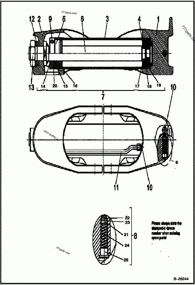 Clamshell Bucket (Hydraulic Ram)(442) - Attachments Bobcat Bucket ...