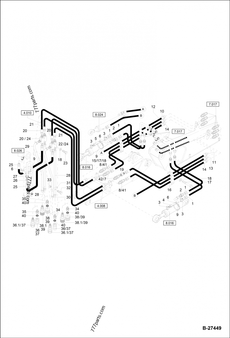 Hydraulic Installation - Circular BOOM, Part 2 - Excavators Bobcat ZX75 ...