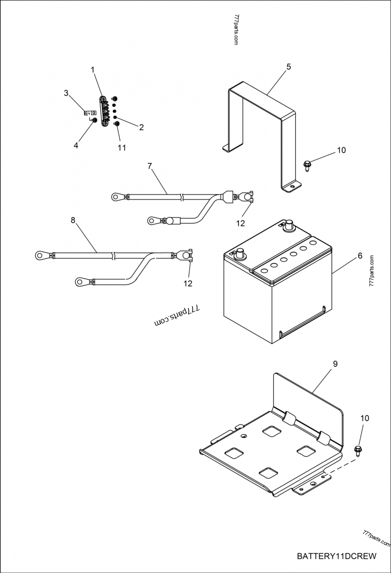 ELECTRICAL, Battery - Utility Vehicles Bobcat 3400 (AJNU31001 & Above ...