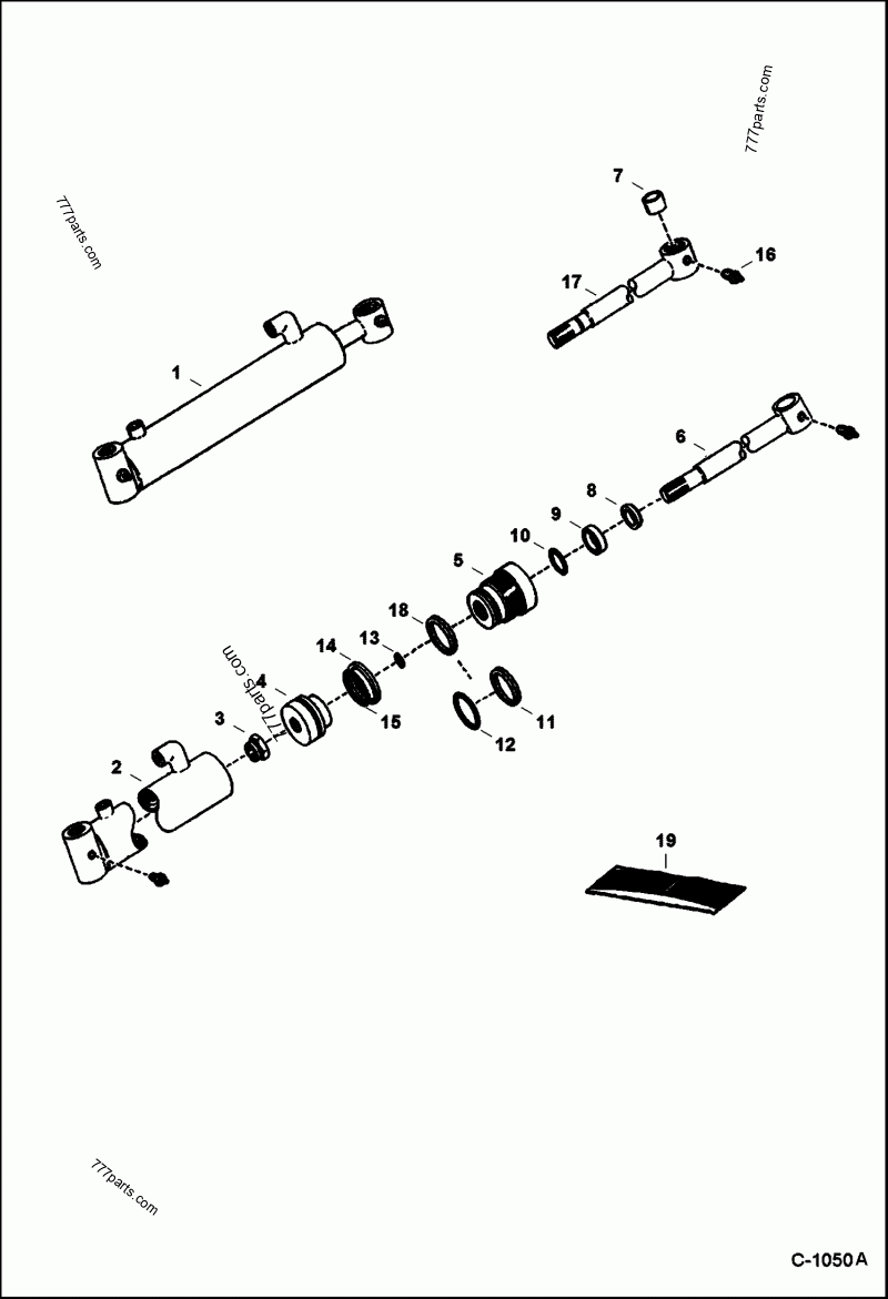 Backhoe (Stabilizer Cylinder) - Attachments Bobcat Backhoe (Loader ...