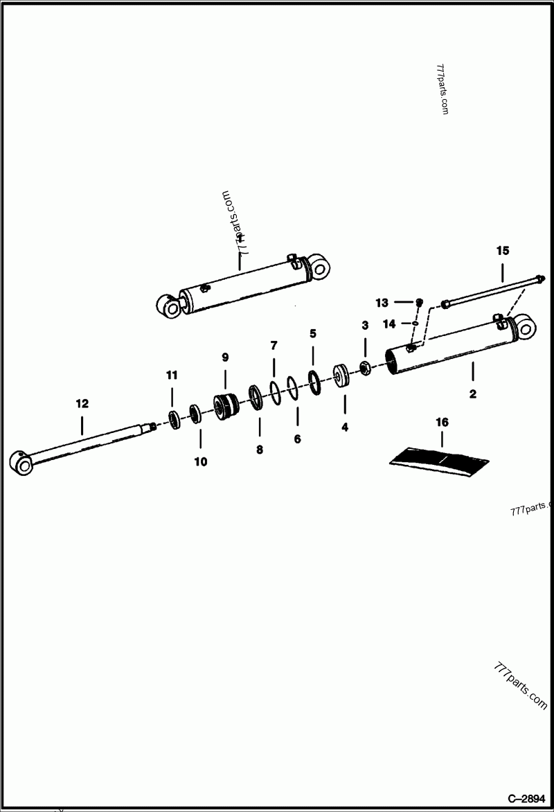 Backhoe (Cylinder) (Stabilizer) (943) (953) - Attachments Bobcat ...