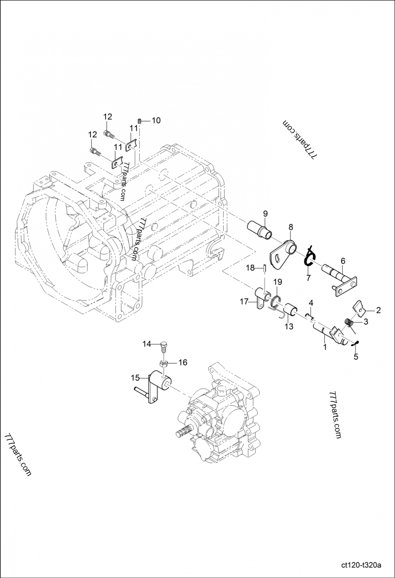 HST Control 1 Group - Compact Tractors Bobcat CT122 (ABF511001 & Above ...