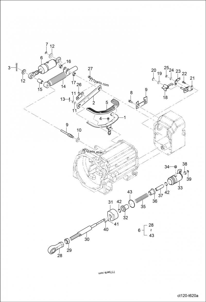 HST Control 2 Group - Compact Tractors Bobcat CT122 (ABF511001 & Above ...