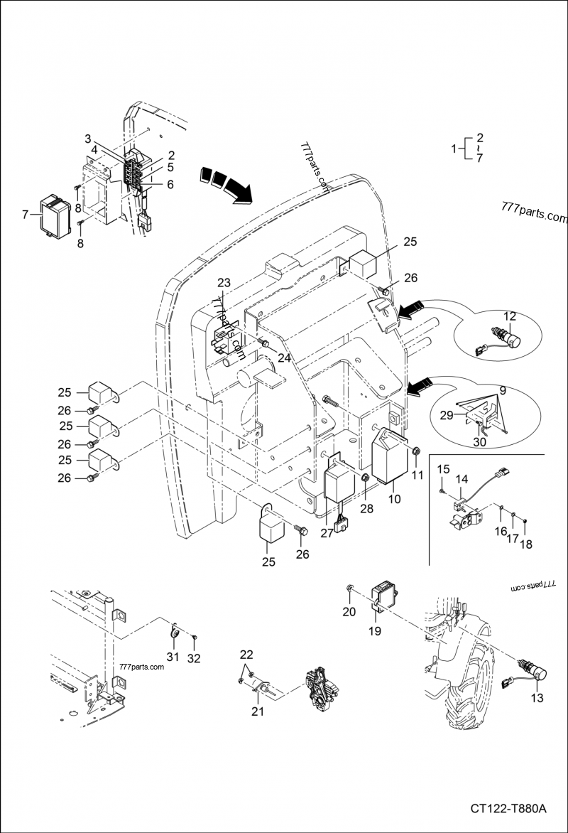 Electrical System 2 Group - Compact Tractors Bobcat CT122 (ABF511001 ...