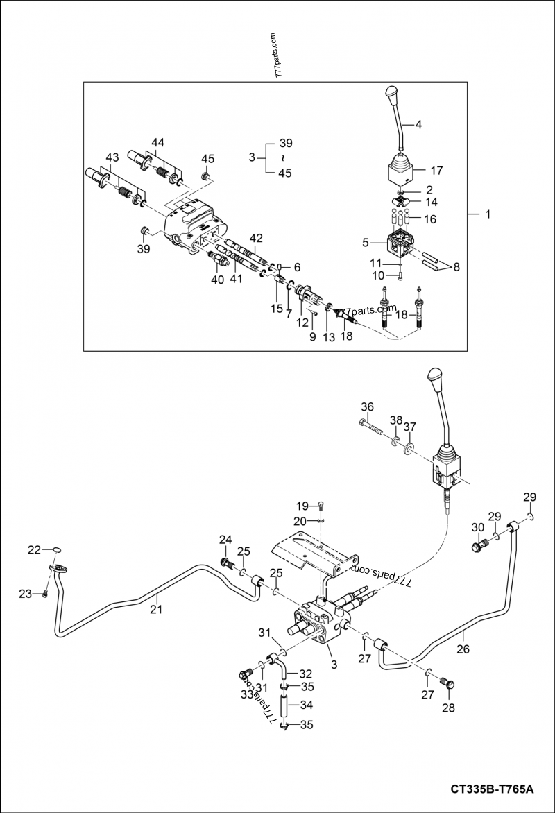 Joystick Valve Group - Compact Tractors Bobcat CT335 (ABH811001 & Above ...