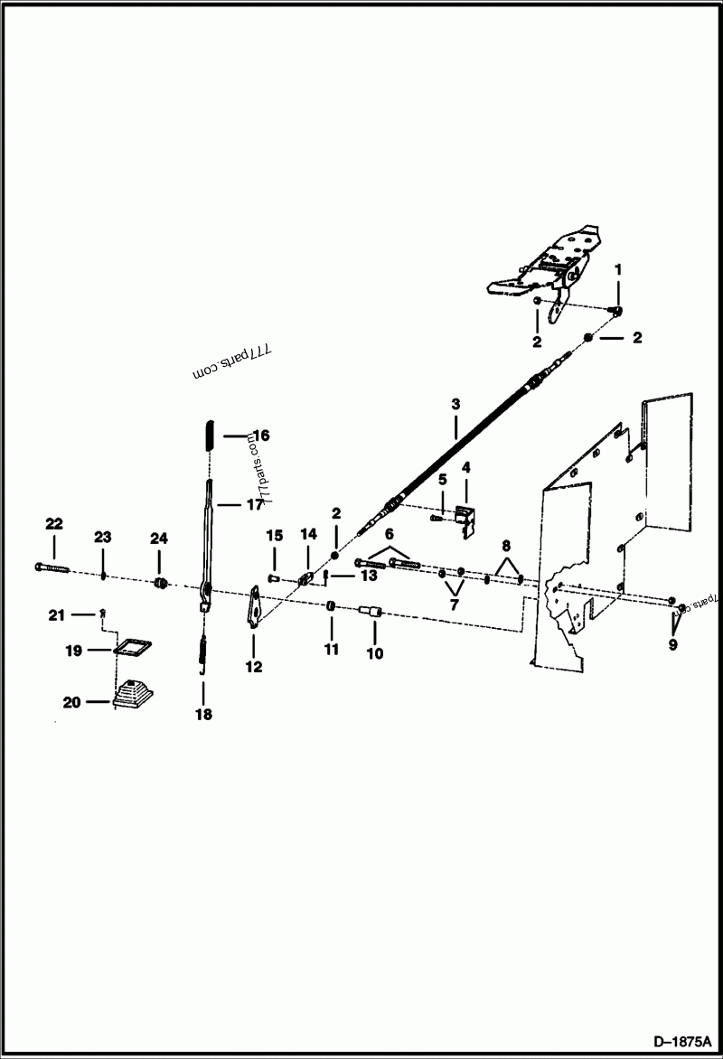 Backhoe (914B) (Creep Lever) (S/N 058900101 & Above) - Attachments ...