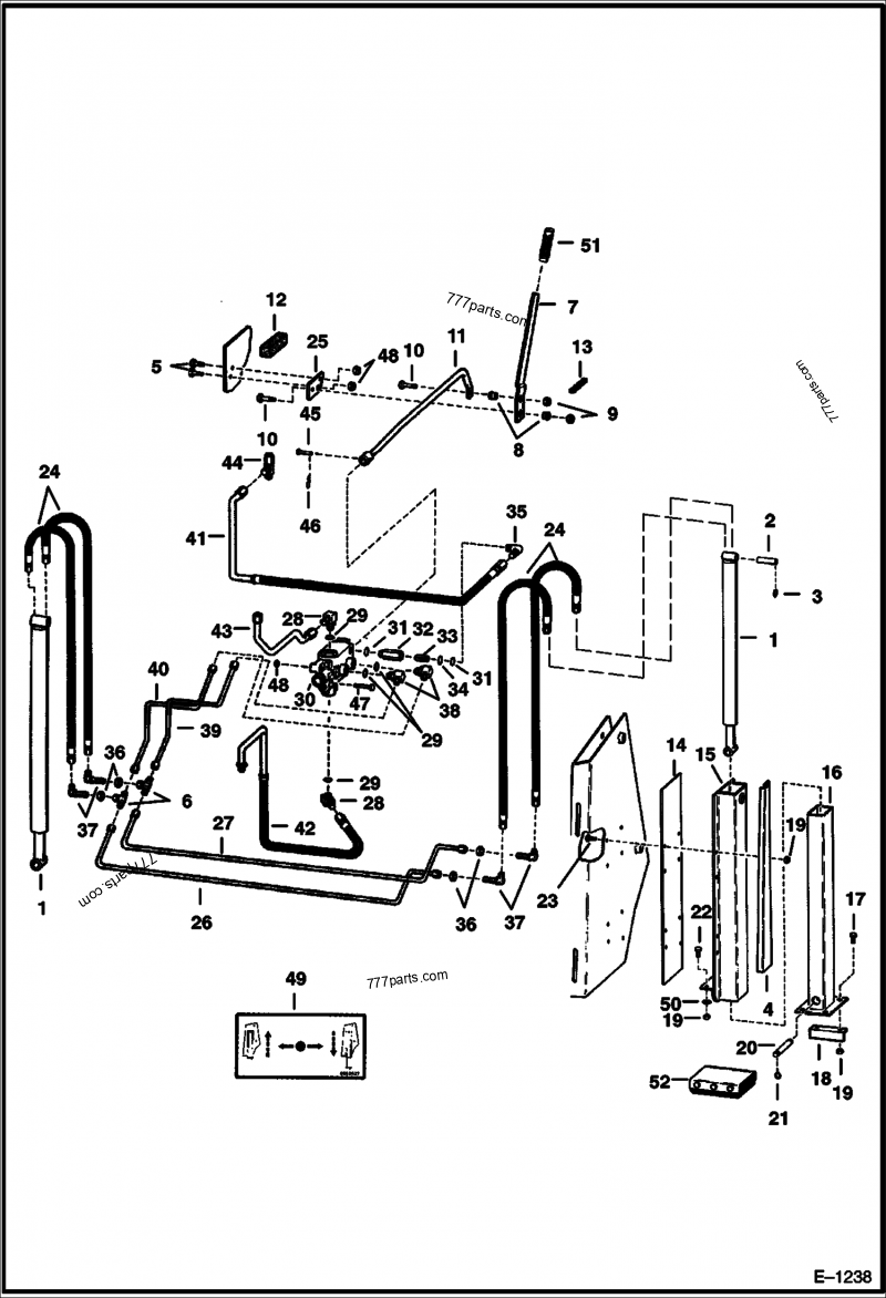 Backhoe (Rear Stabilizer) (Bolt-on) (843 11001 - 14999) - Attachments ...