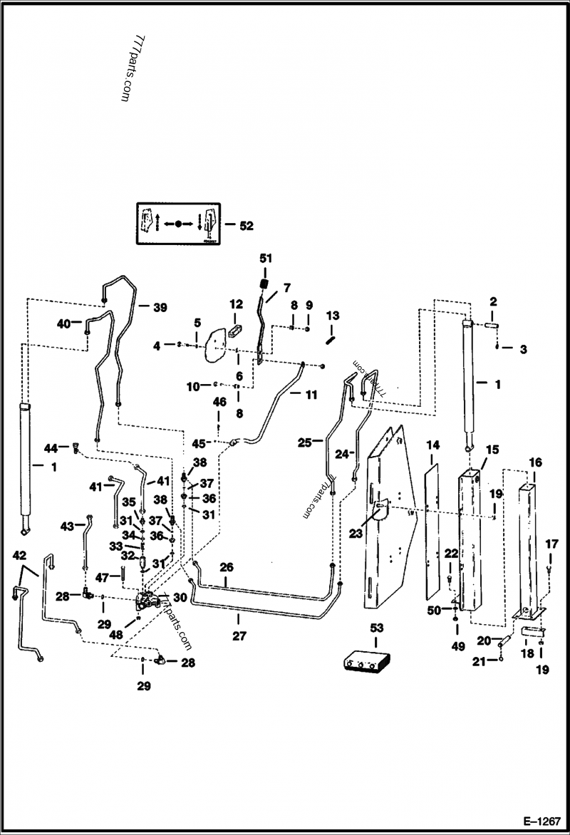 Backhoe (Rear Stabilizer) (Bolt-on With Tubes) (630) (640) (730) (740 ...