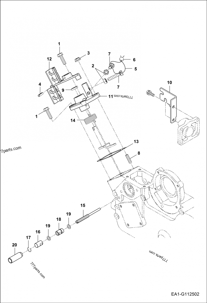Speed Control Plate Group - Compact Tractors Bobcat CT2025 (B4VJ11001 ...