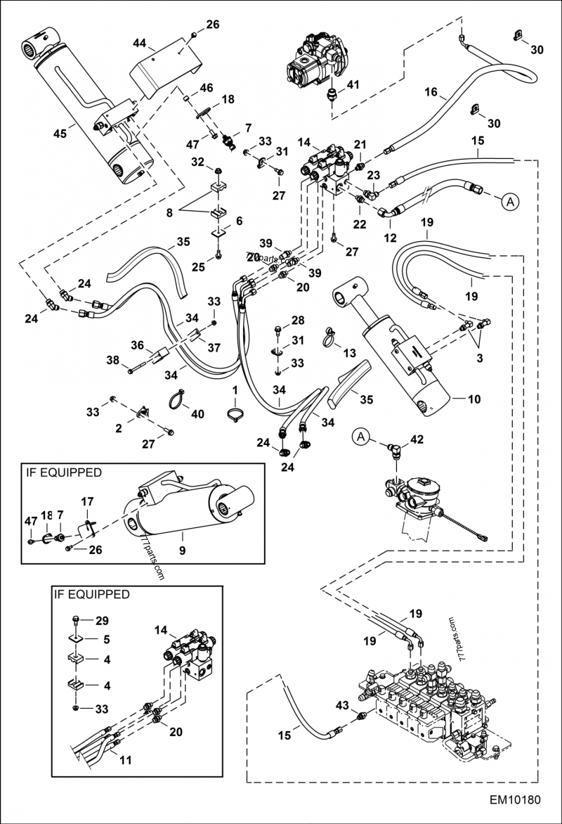 Hydraulic Circuitry (Frame Leveling Stabilizers) - Telescopic Handlers ...