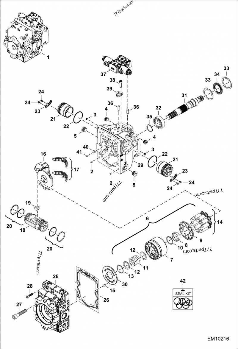 Hydrostatic Pump - Telescopic Handlers Bobcat T36.120SL (B3GS18001 ...