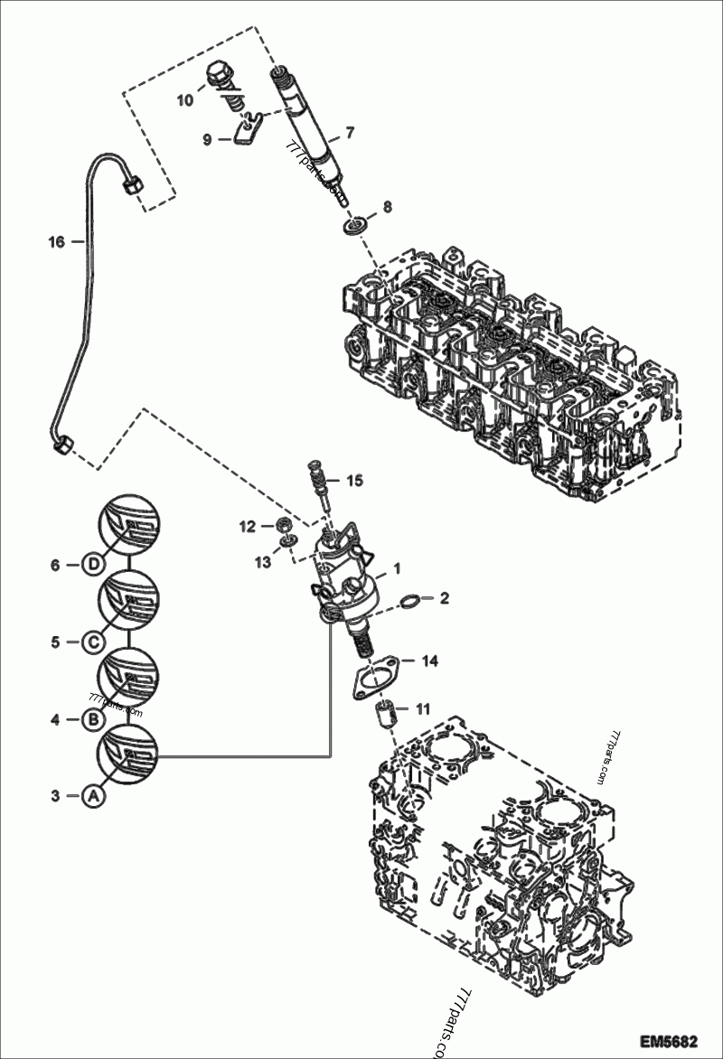 Fuel Injection Pump - Excavators Bobcat 442 (ADBR11001 & Above ...