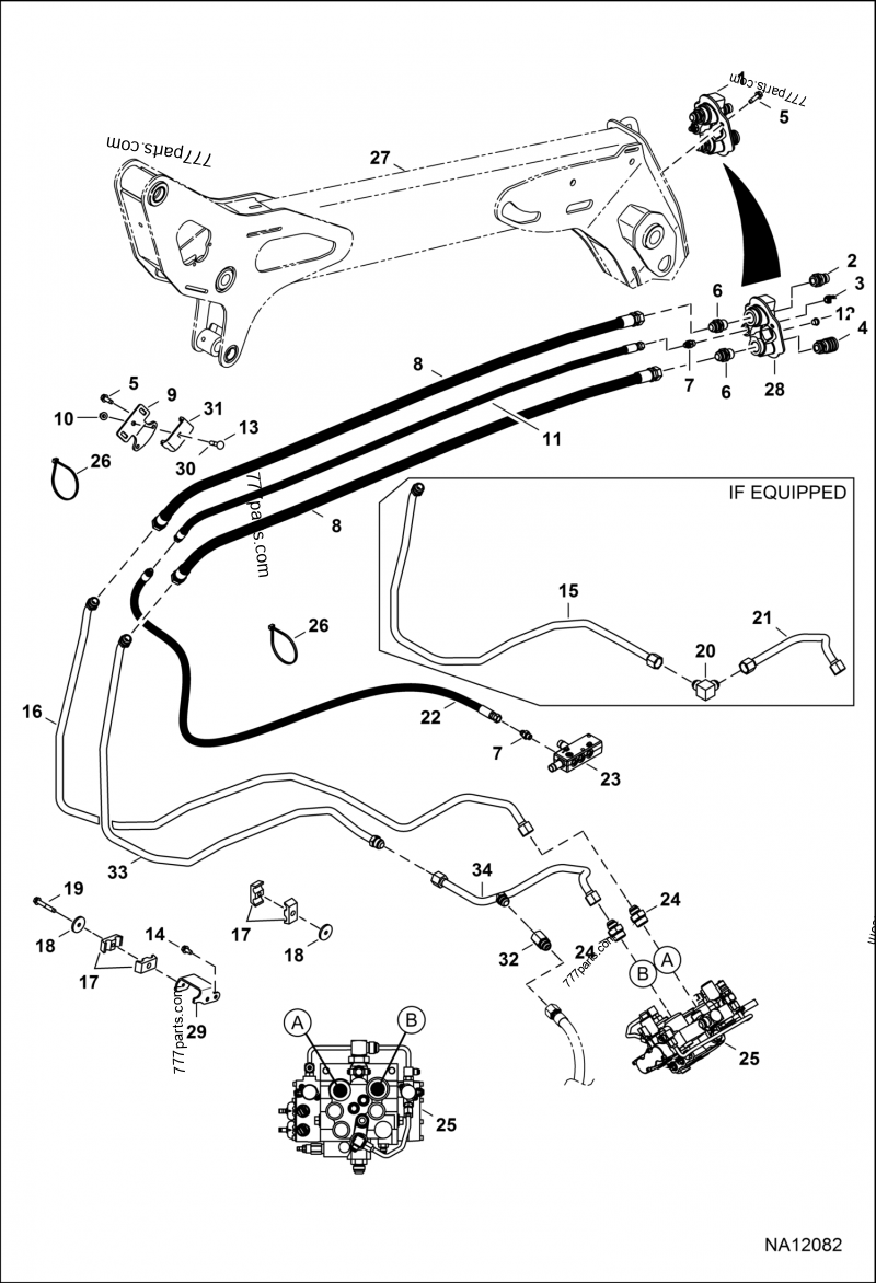 Auxiliary Hydraulics - Loaders Bobcat T590 (B3ZA11001 & Above ...