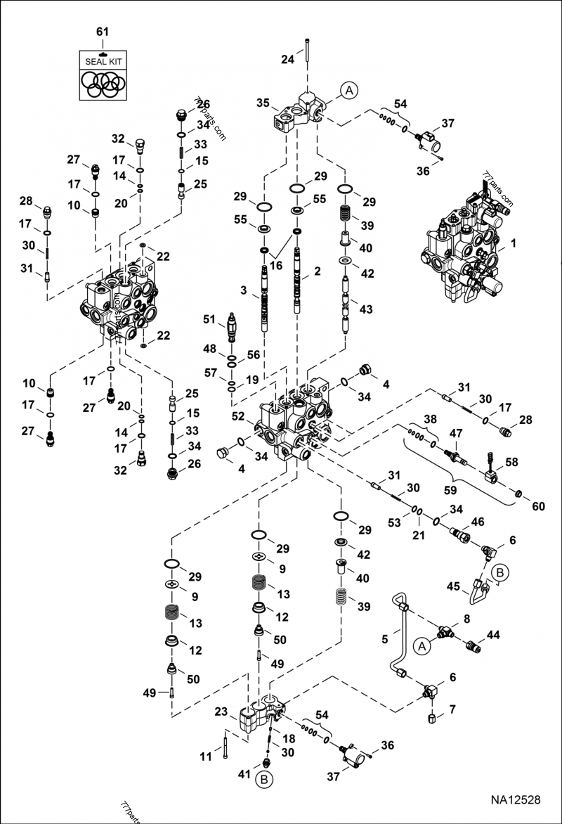 Hydraulic Control Valve (AHC, ACS & SJC) (E Series Coil) - Loaders ...