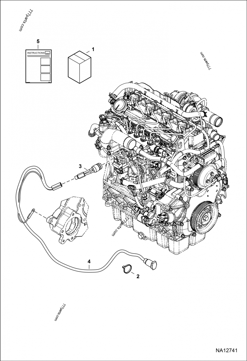 Block Heater EU Kit (Engine) (EMEA) - Compact Wheel Loader Bobcat L85 ...