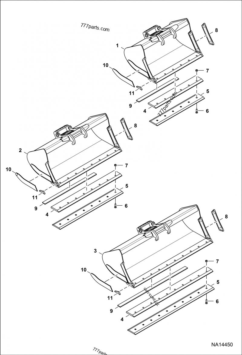 Bucket (CL4/5) (X-Change) (Grading) (36") (48") (60") - Attachments ...