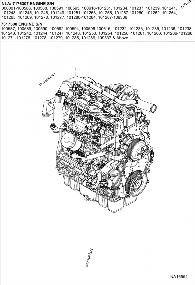 Engine - Loaders Bobcat T650 (ALJG11001 & Above) | 777parts.com