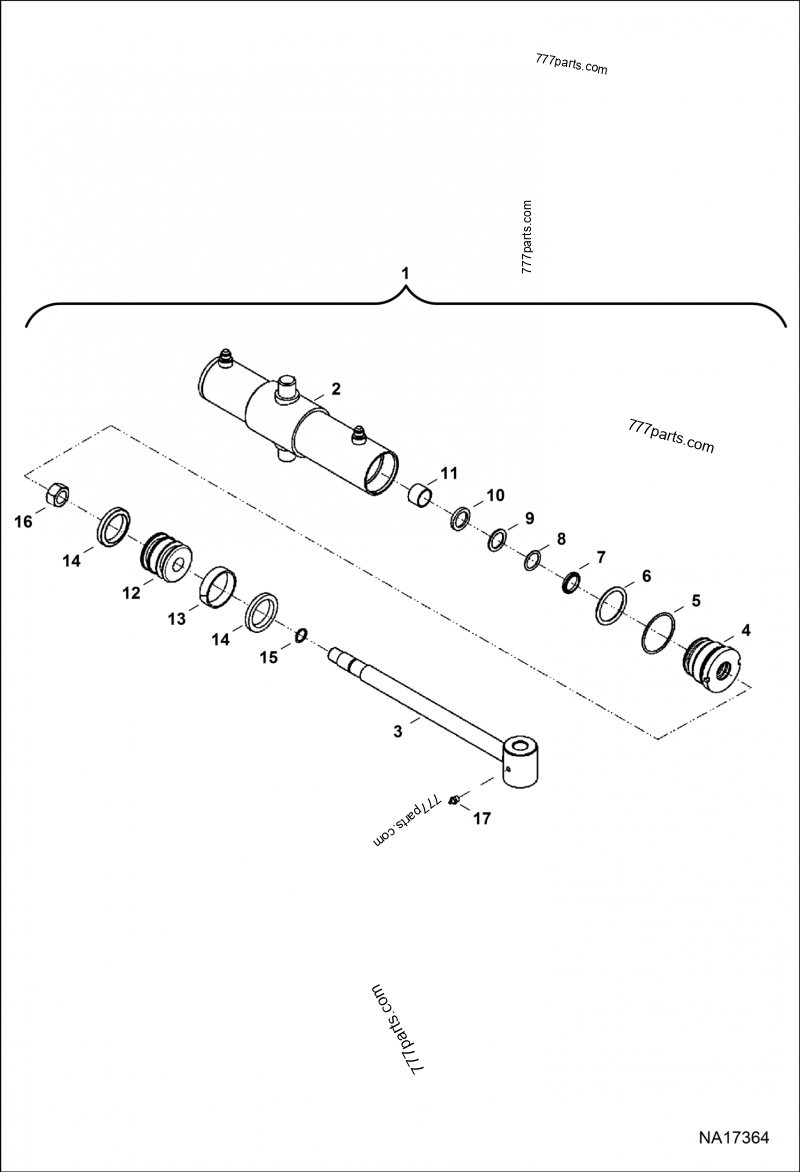 Tractor Backhoe BH76 (Swing Cylinder) (S/N B4V300101 & Above ...