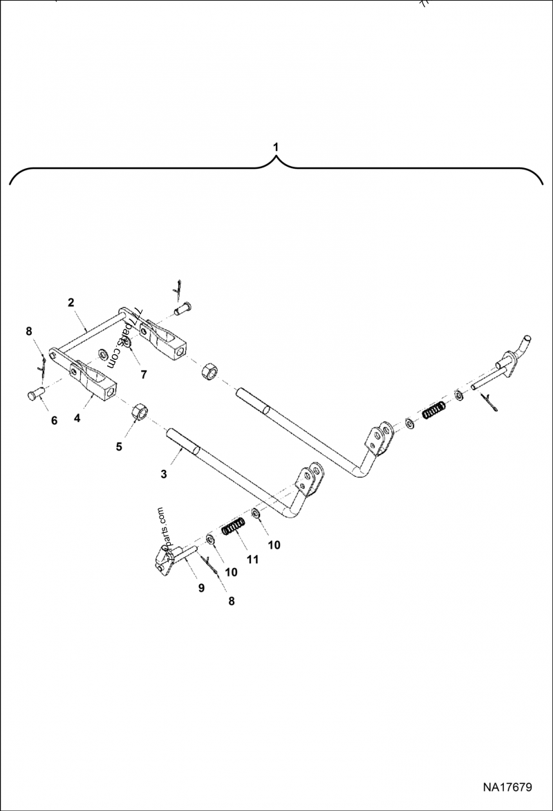 Mower (Mounting Kit) (M60-5) (S/N B4Y400101 & Above) - Attachments ...