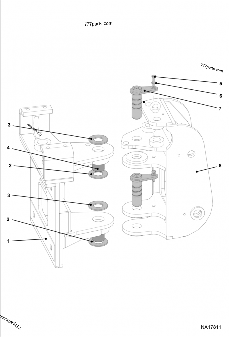 Backhoe (Swing Frame Mounting) - Attachments Bobcat Backhoe (B4WT00101 ...