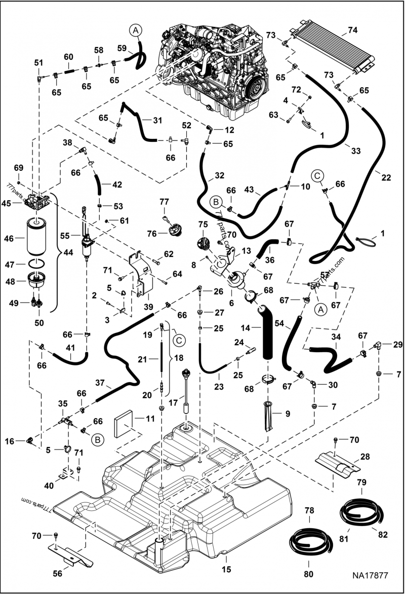 Engine & Attaching Parts (Fuel System) (S/N AT6325558 - AT6327259 ...