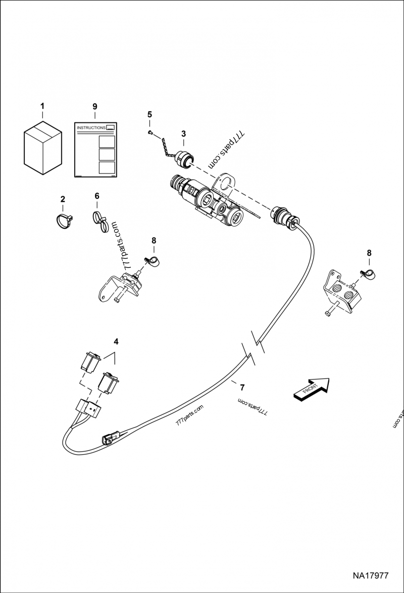 Attachment Control Kit (14 PIN) - Articulated Loaders Bobcat L28 ...