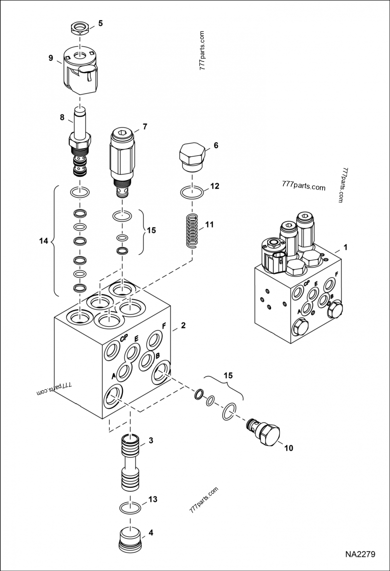 Hydraulic Auxiliary Manifold (Second)(Jem Tech) (S/N AG3411001 ...