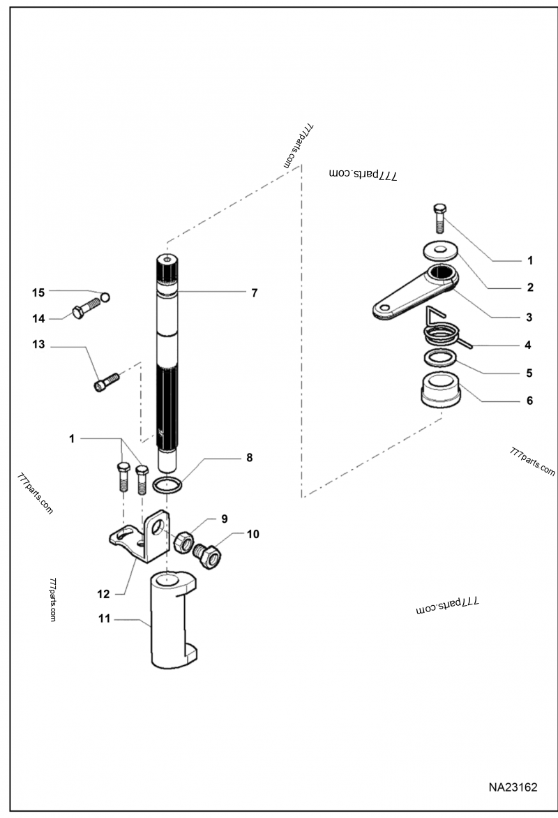 Rear Axle (Lever Control) - Backhoe Loaders Bobcat B760 (B56111001 ...
