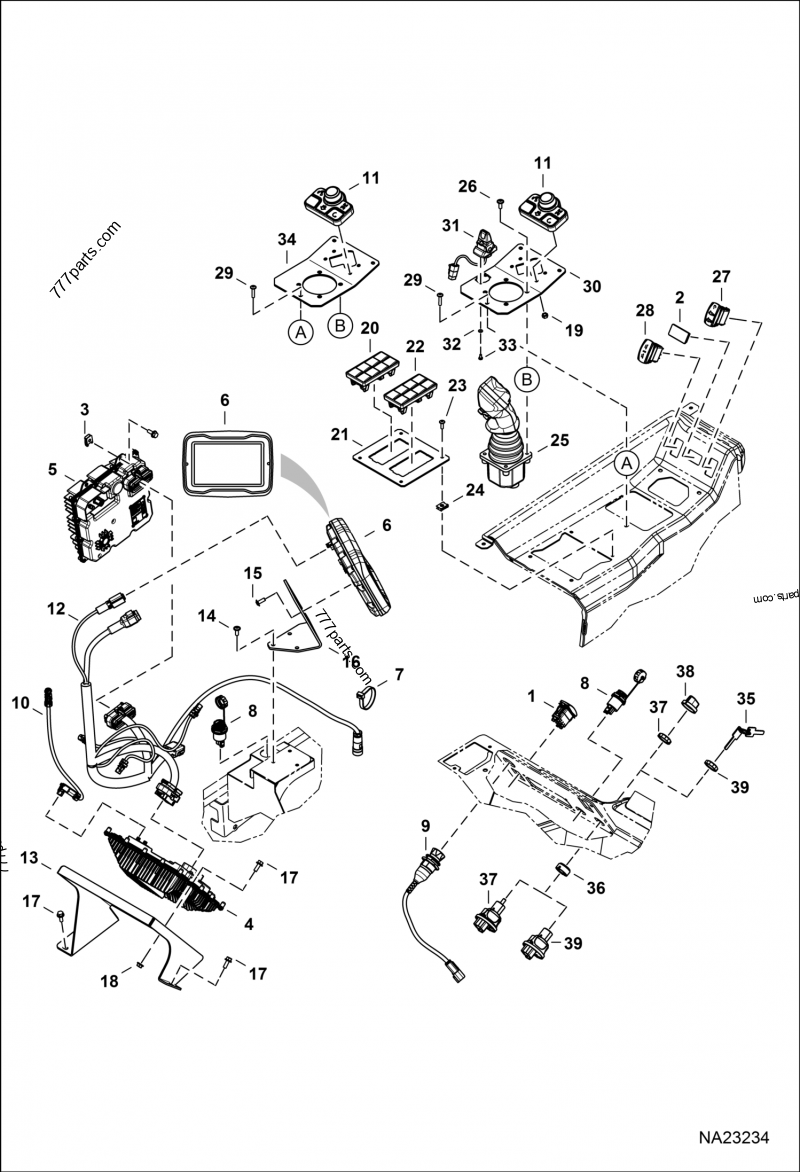 Operator Controls (Touch Display) - Telescopic Handlers Bobcat TL30.70 ...