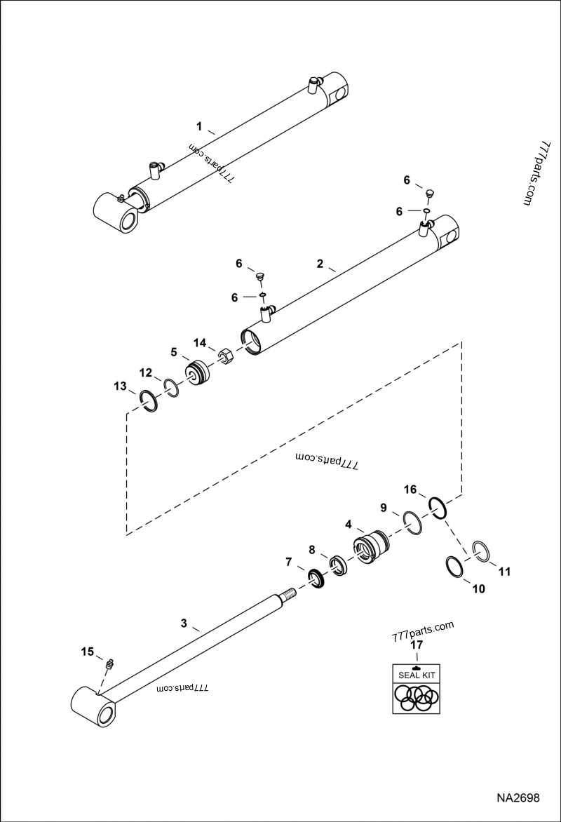 Tractor Loader 7TL (Lift Cylinder) (S/N AKPD00101 & Above, AL4D00101 ...