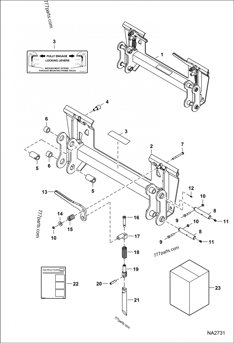 Tractor Loader 7TL (Bob-Tach) (S/N AL4D00101 & Above) - Attachments ...